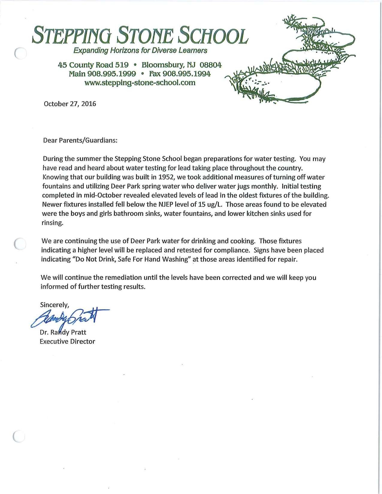 Water Testing - Warren Glen Academy